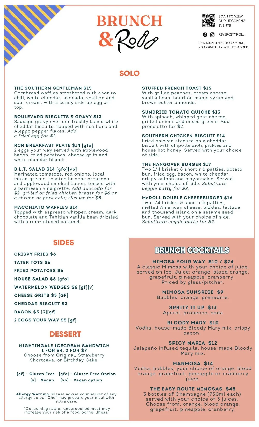 New American Cuisine and Craft Cocktails — River City Roll