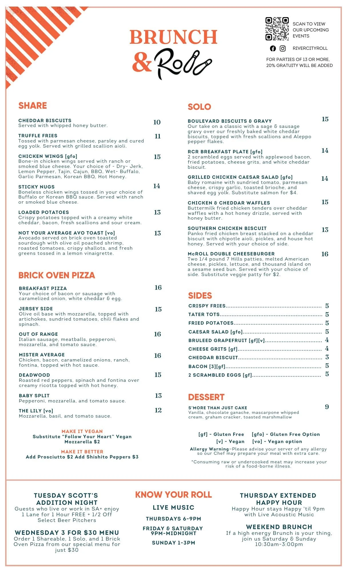 New American Cuisine and Craft Cocktails — River City Roll