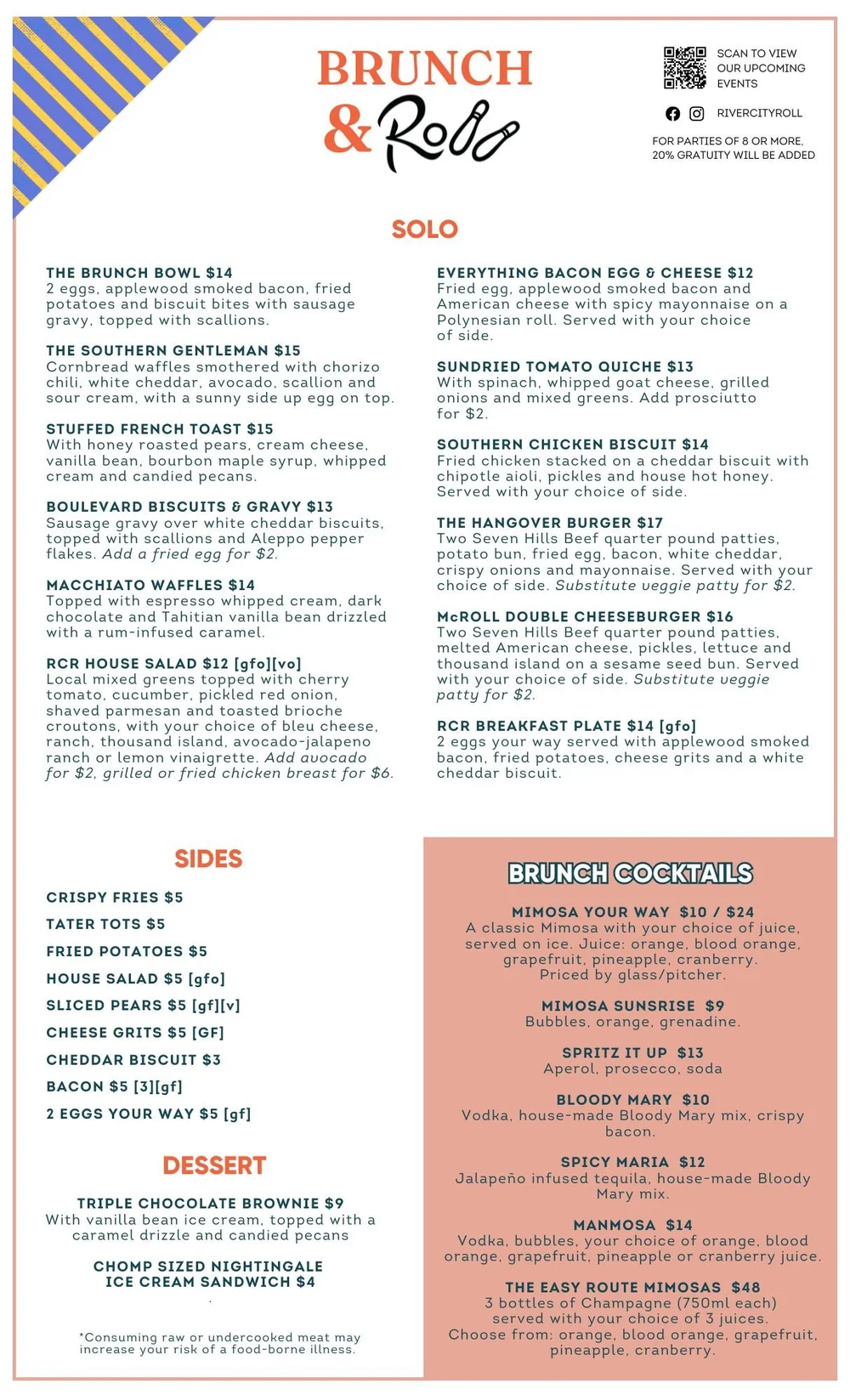 New American Cuisine and Craft Cocktails — River City Roll