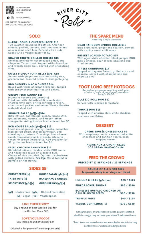 New American Cuisine and Craft Cocktails — River City Roll