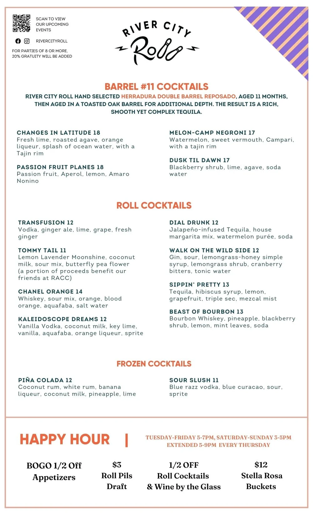 New American Cuisine and Craft Cocktails — River City Roll