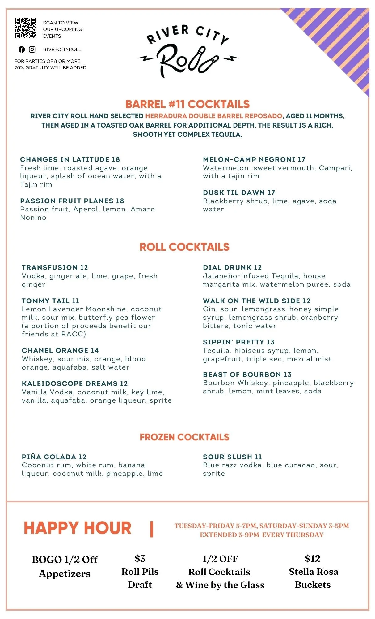 New American Cuisine and Craft Cocktails — River City Roll