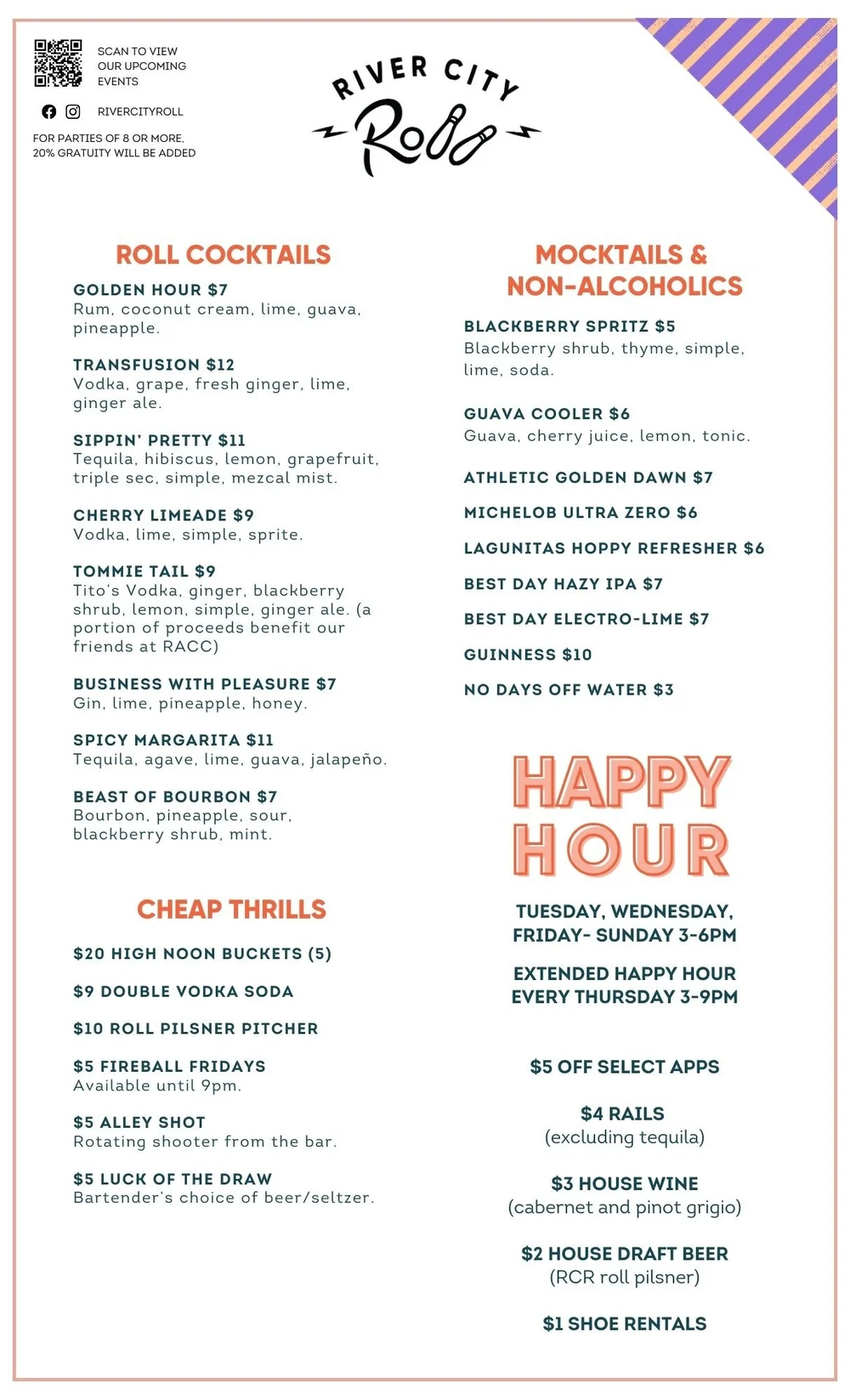 New American Cuisine and Craft Cocktails — River City Roll