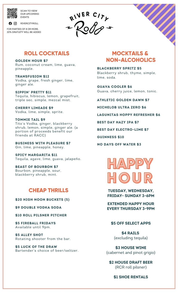 New American Cuisine and Craft Cocktails — River City Roll