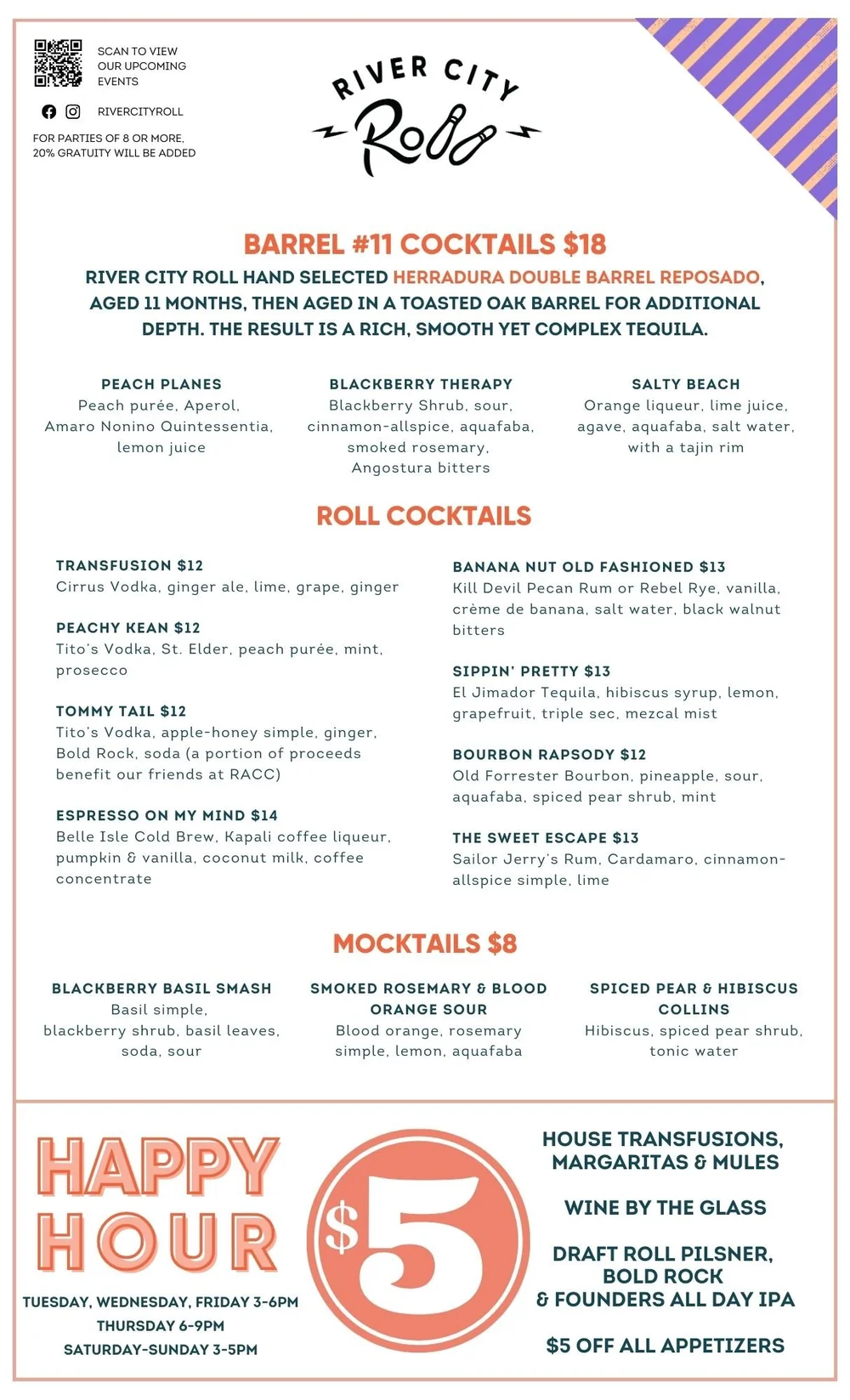 New American Cuisine and Craft Cocktails — River City Roll