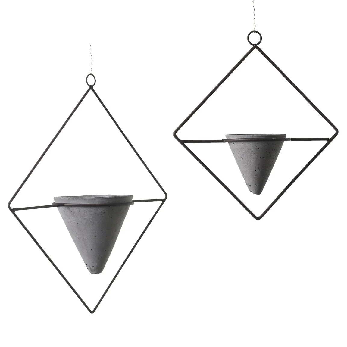 large metal square hanging planter — Design Roots