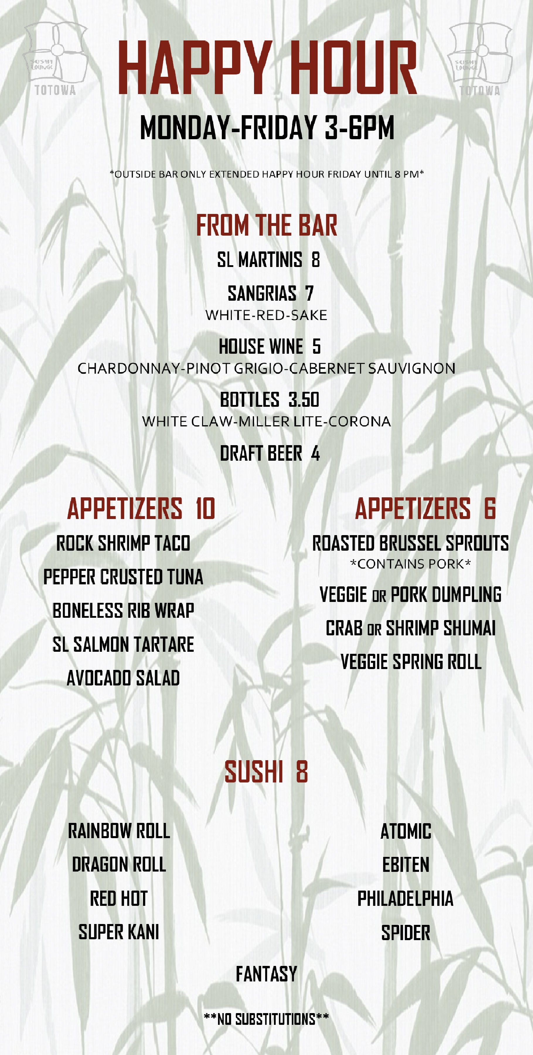 No Happy Hour This Week