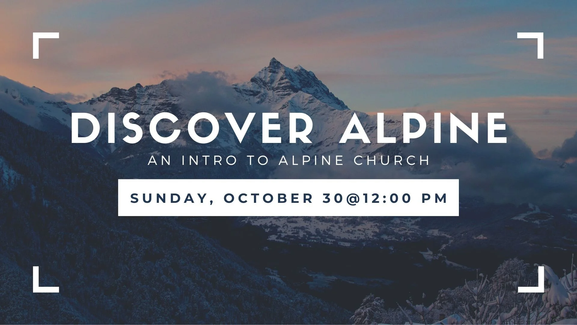 Events — Alpine Church