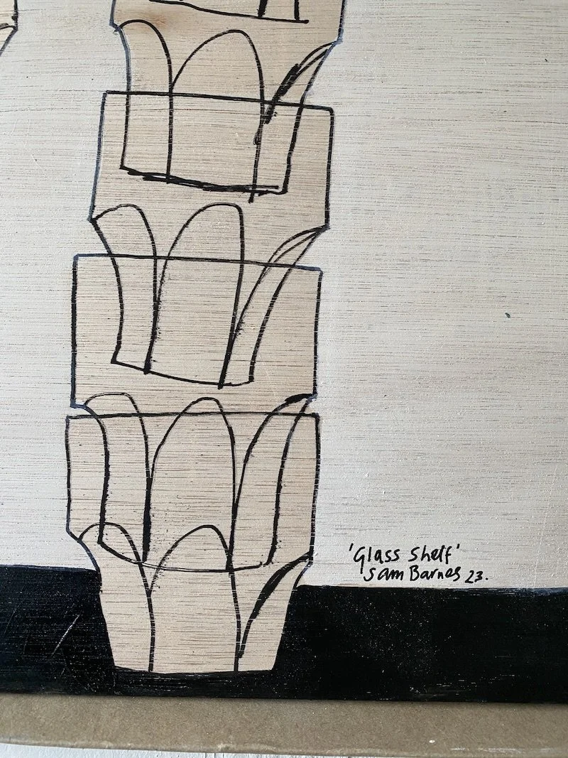 'Glass Shelf'. Plywood Drawing — Samantha Barnes