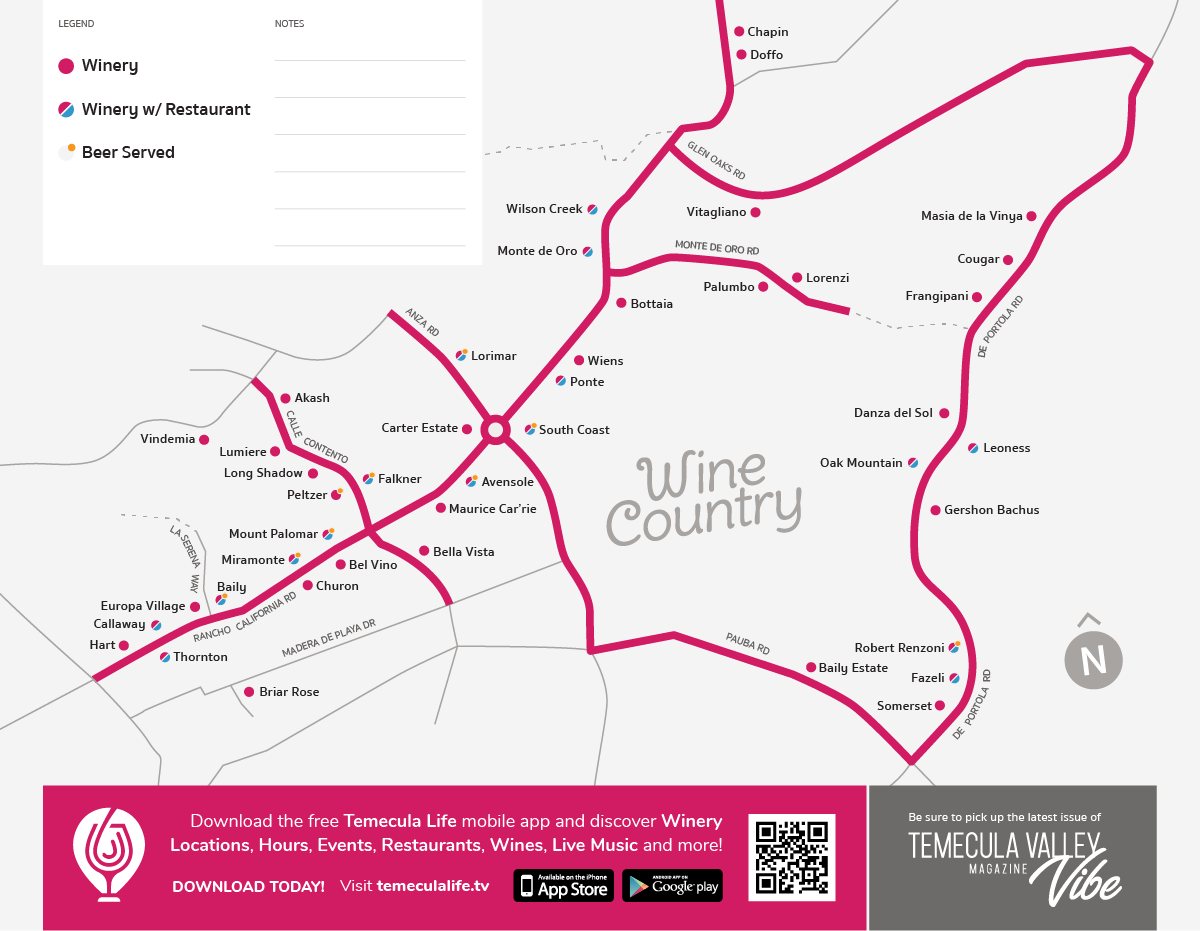 Temecula Valley Wine Country Map — Temecula Life