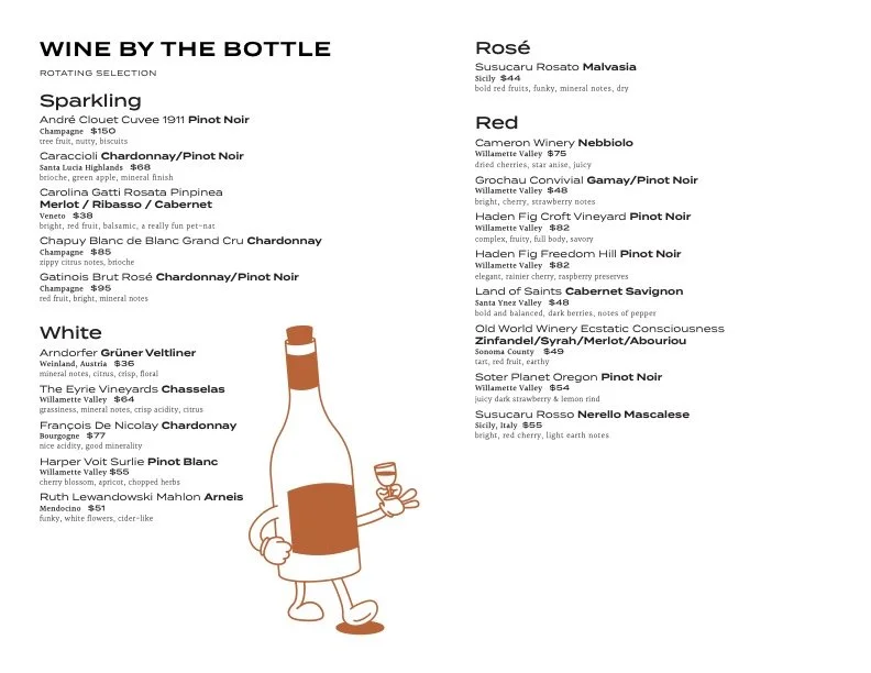 Dinner Menu — CODEX