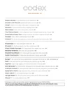 Dinner Menu — CODEX