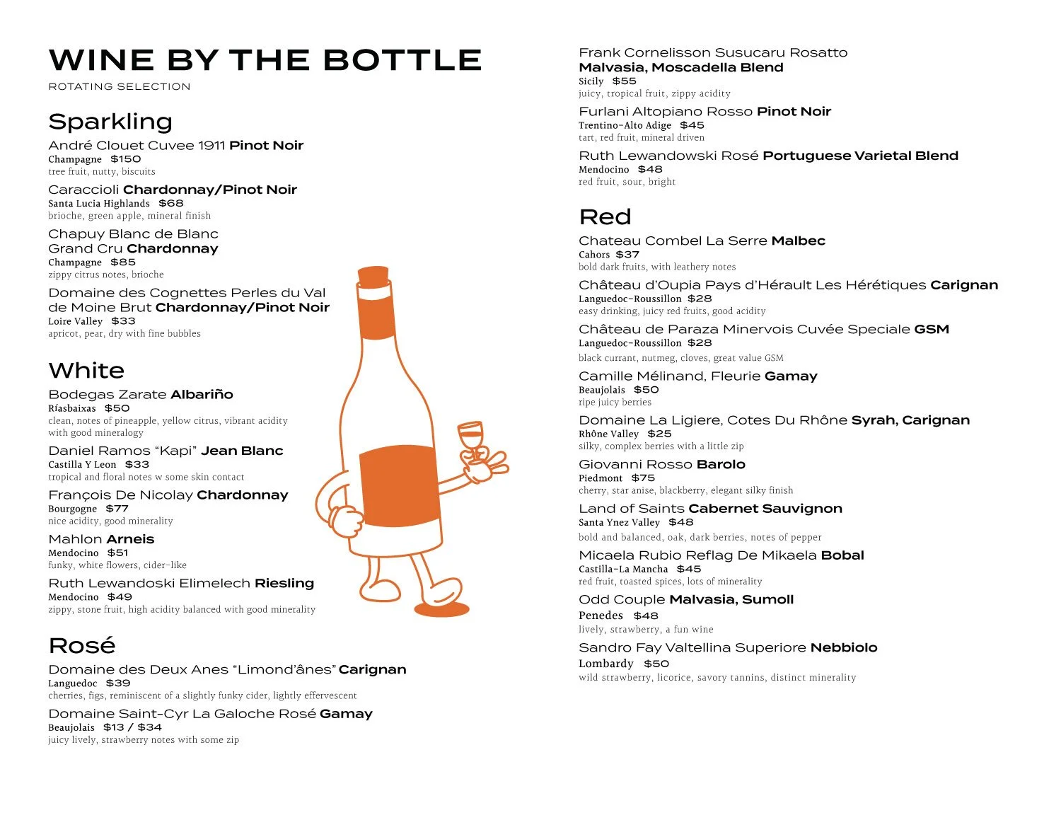 Dinner Menu — CODEX