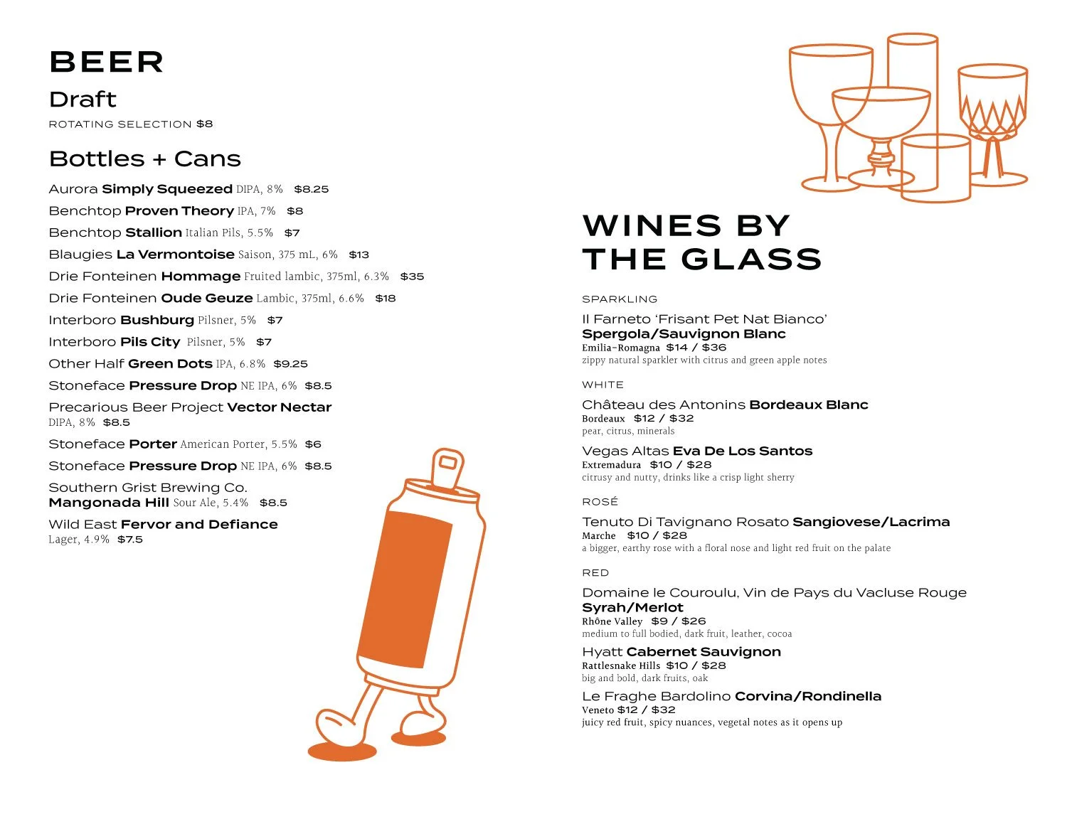 Dinner Menu — CODEX