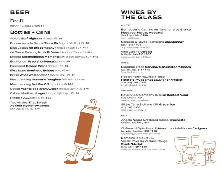 Dinner Menu — CODEX