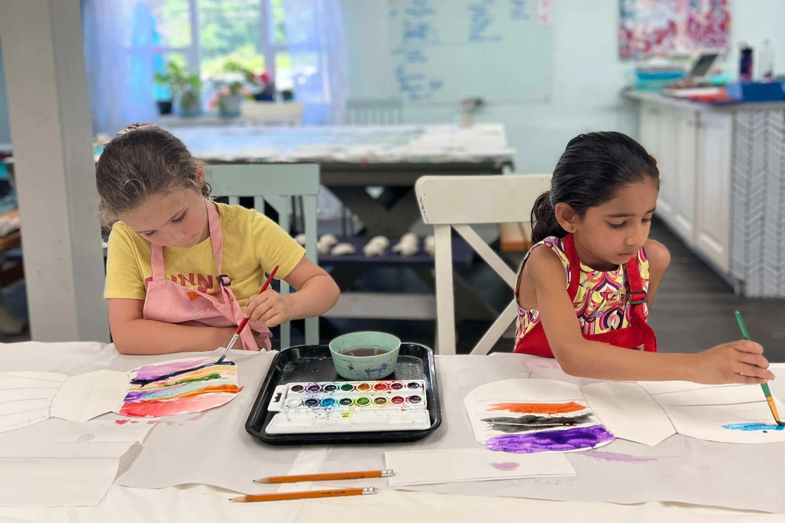 Kids Doing Art In School