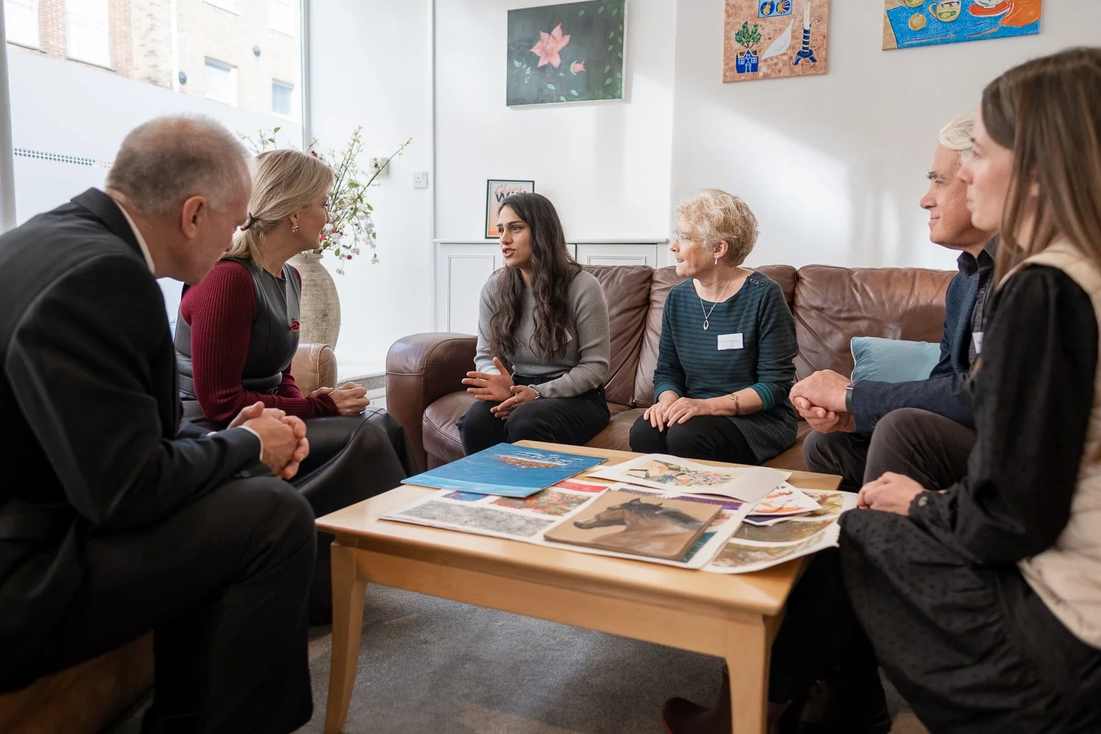 Royal Visit — CHARIS refugees