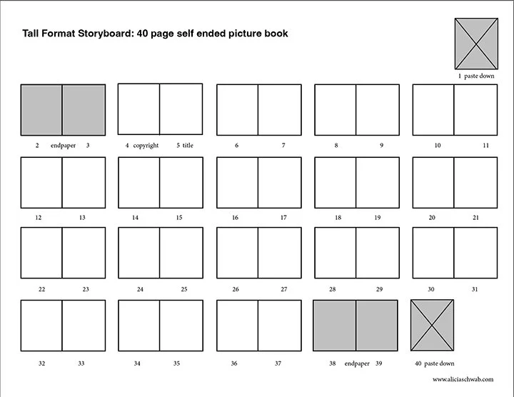 Thumbnail template for 40 page self-ended and 32 page picture books ...