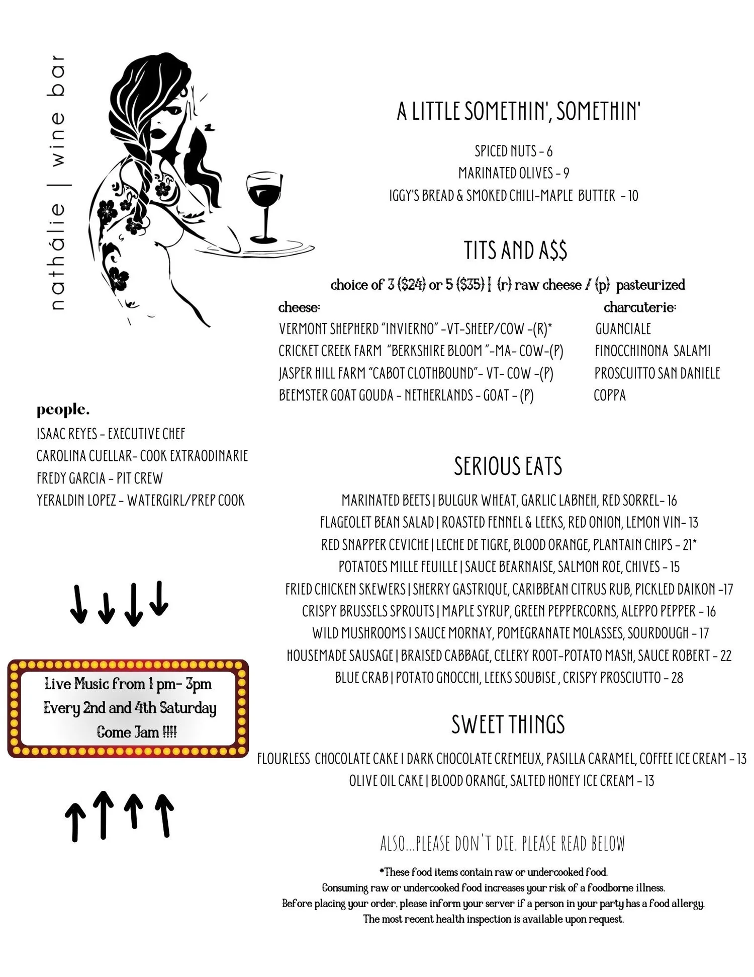 Menus — nathálie