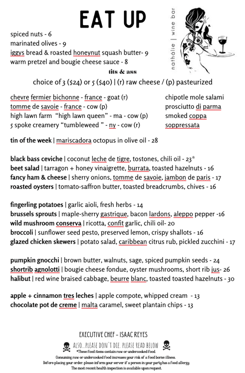 Menus — nathálie