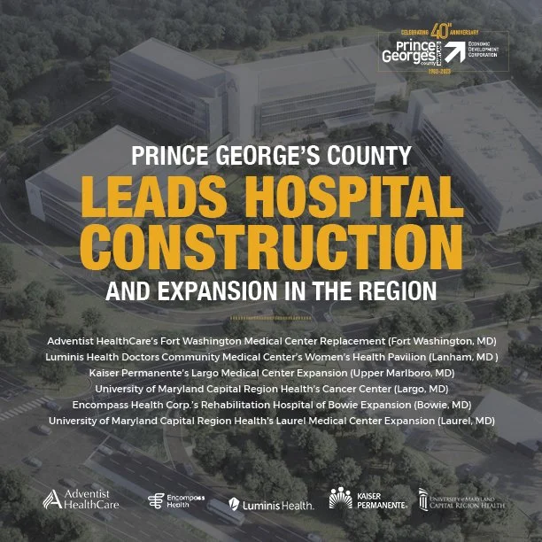 PRESS RELEASE: PRINCE GEORGE’S COUNTY LEADS HOSPITAL CONSTRUCTION AND ...