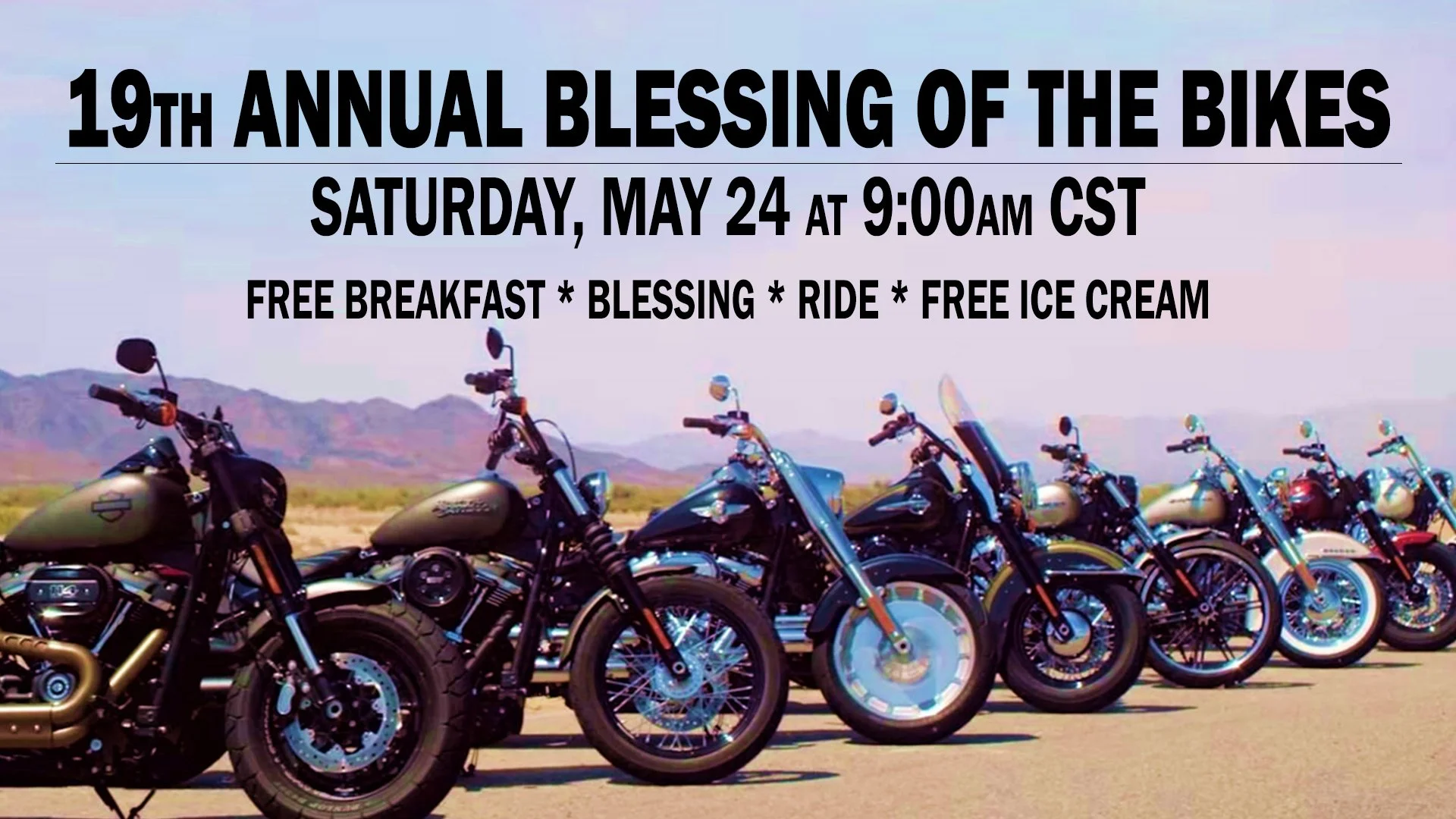 ANNUAL BIKE BLESSING — La Porte Assembly of God