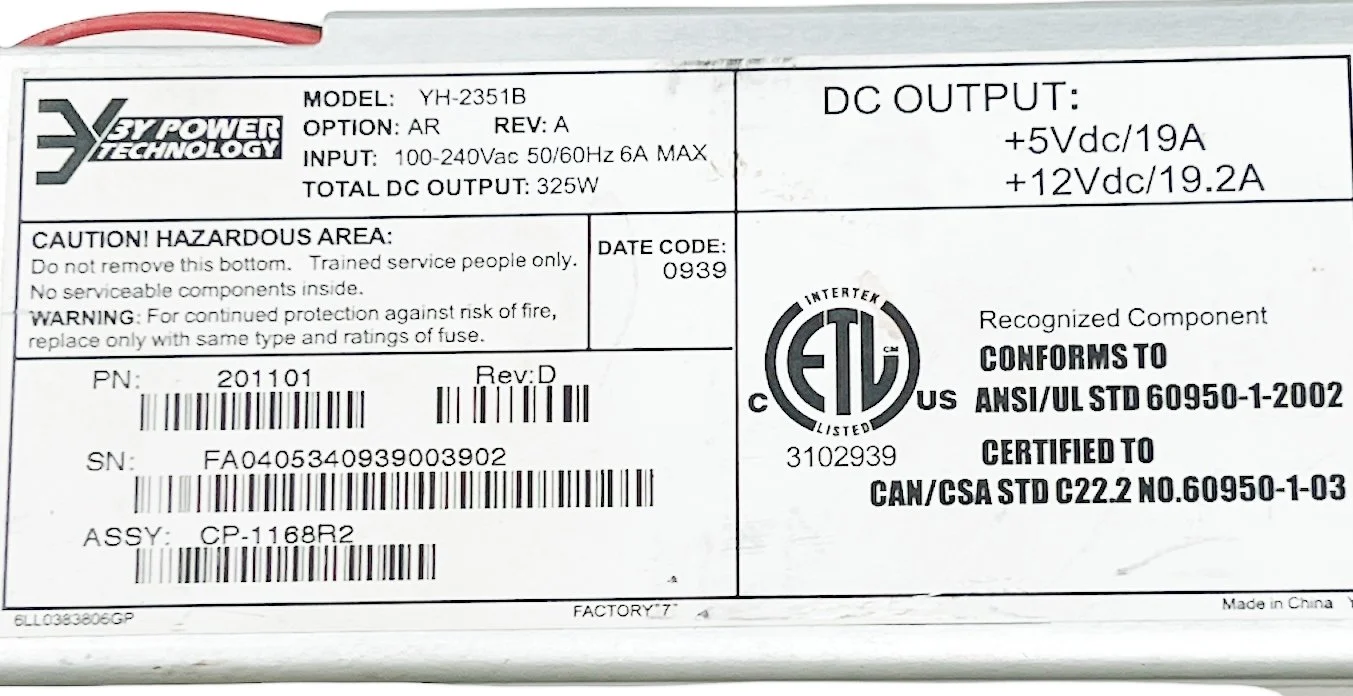 5V/12V Bally Alpha Power Supply — INM INTERNATIONAL