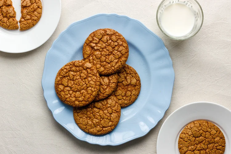 Gingernut biscuits | a fork and a pencil