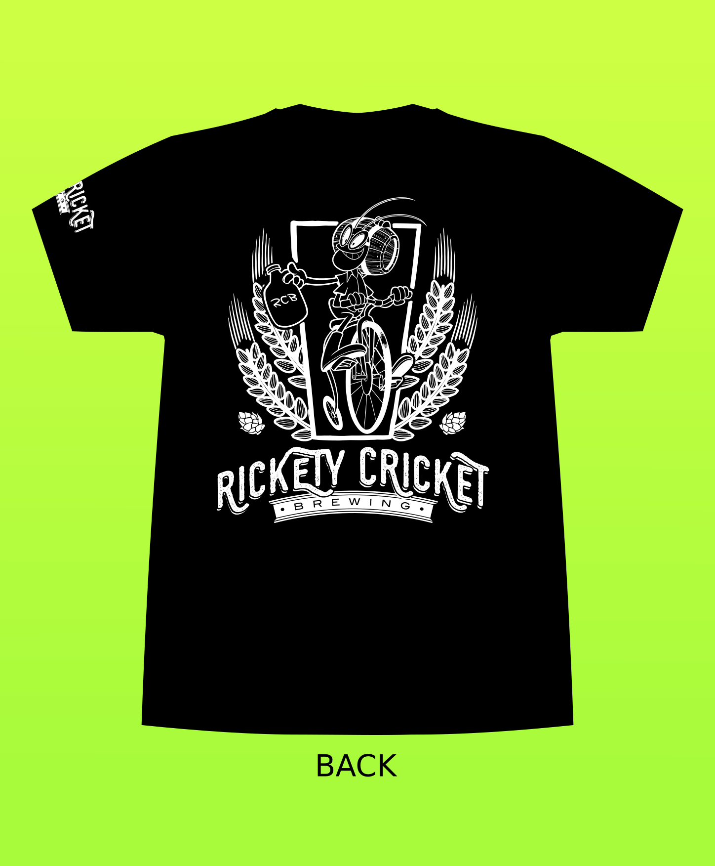 RCB LOGO SHIRT BLACK — Rickety Cricket Brewing