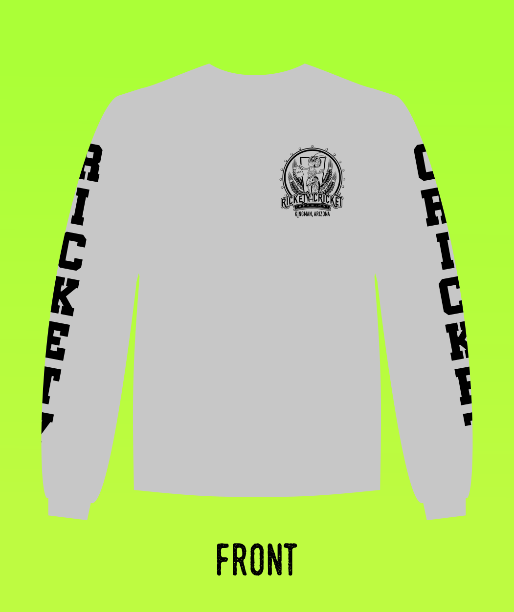 RCB LONGSLEEVE SHIRT GREY — Rickety Cricket Brewing