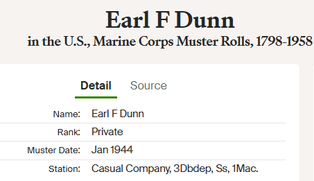 PVT Earl F. Dunn Jr., 1944 — Lake Forest American Legion