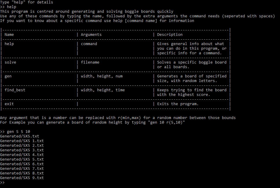 Boggle Solver — Corey Parsons