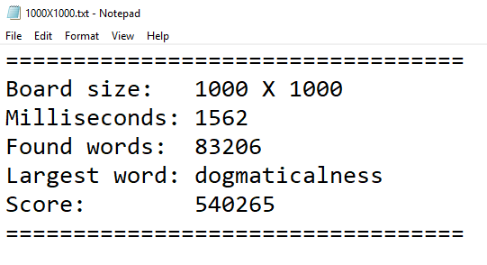 Boggle Solver — Corey Parsons