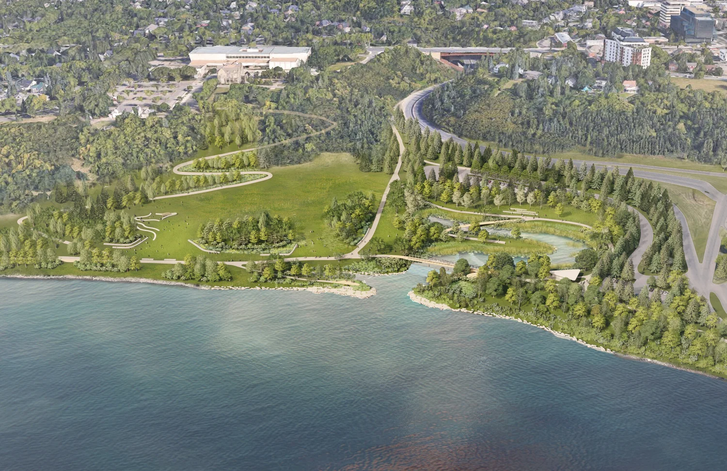 Edmonton 'Touch the Water' Promenade — Stoss