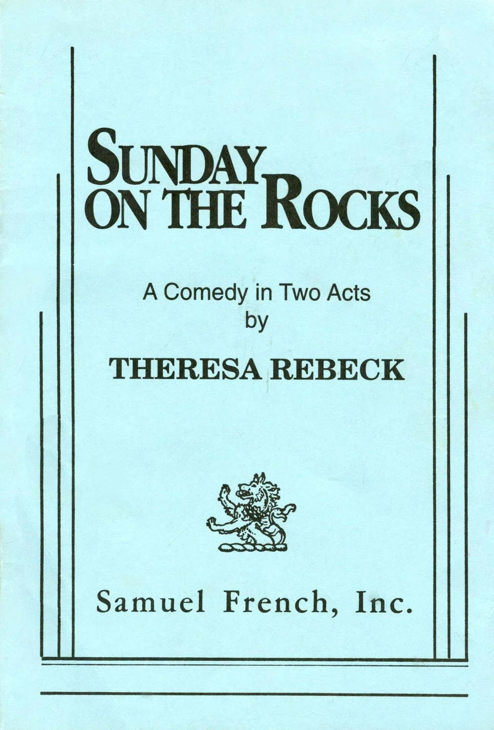 Sunday On The Rocks — Theresa Rebeck