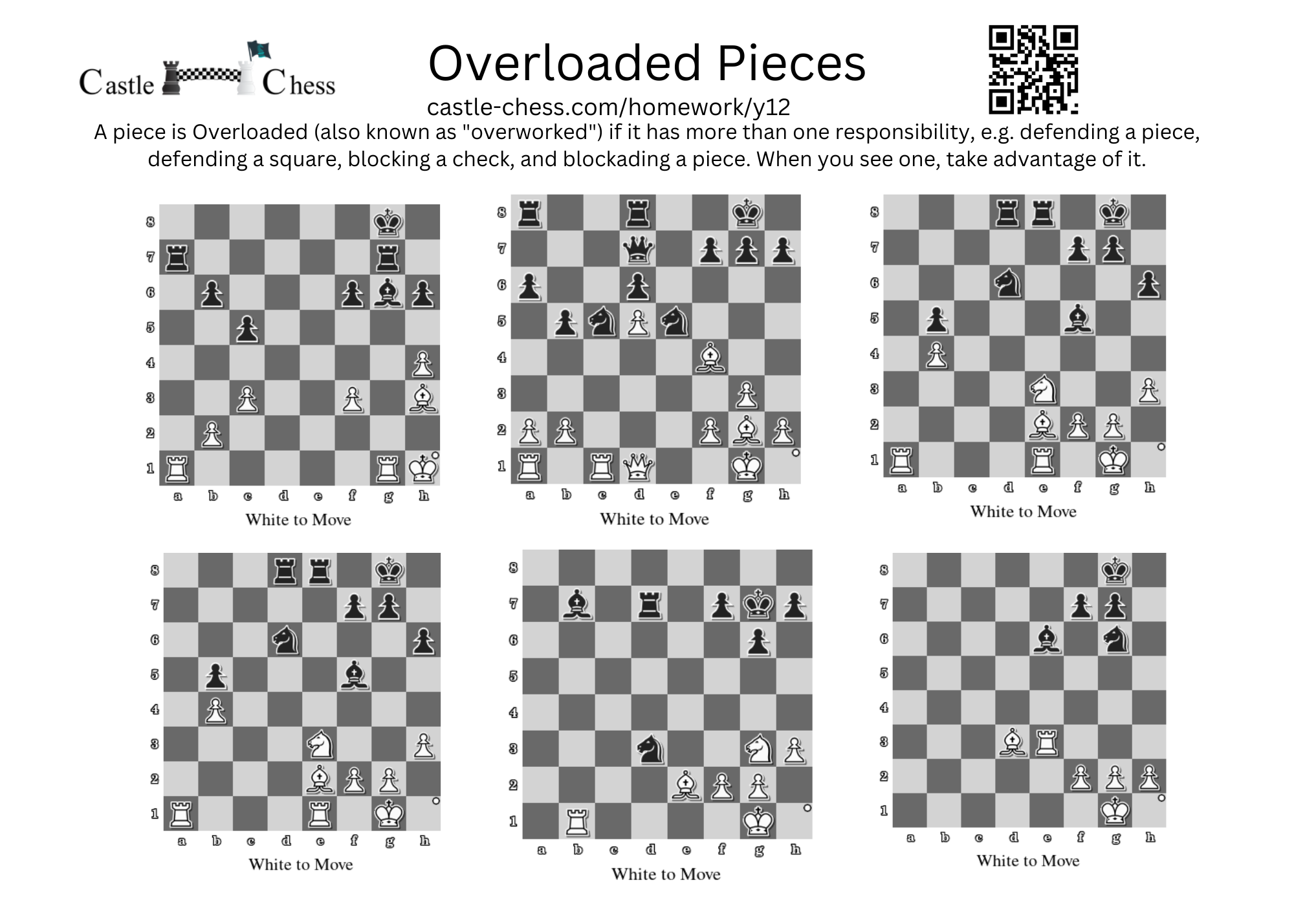 Overloaded Pieces — Castle Chess