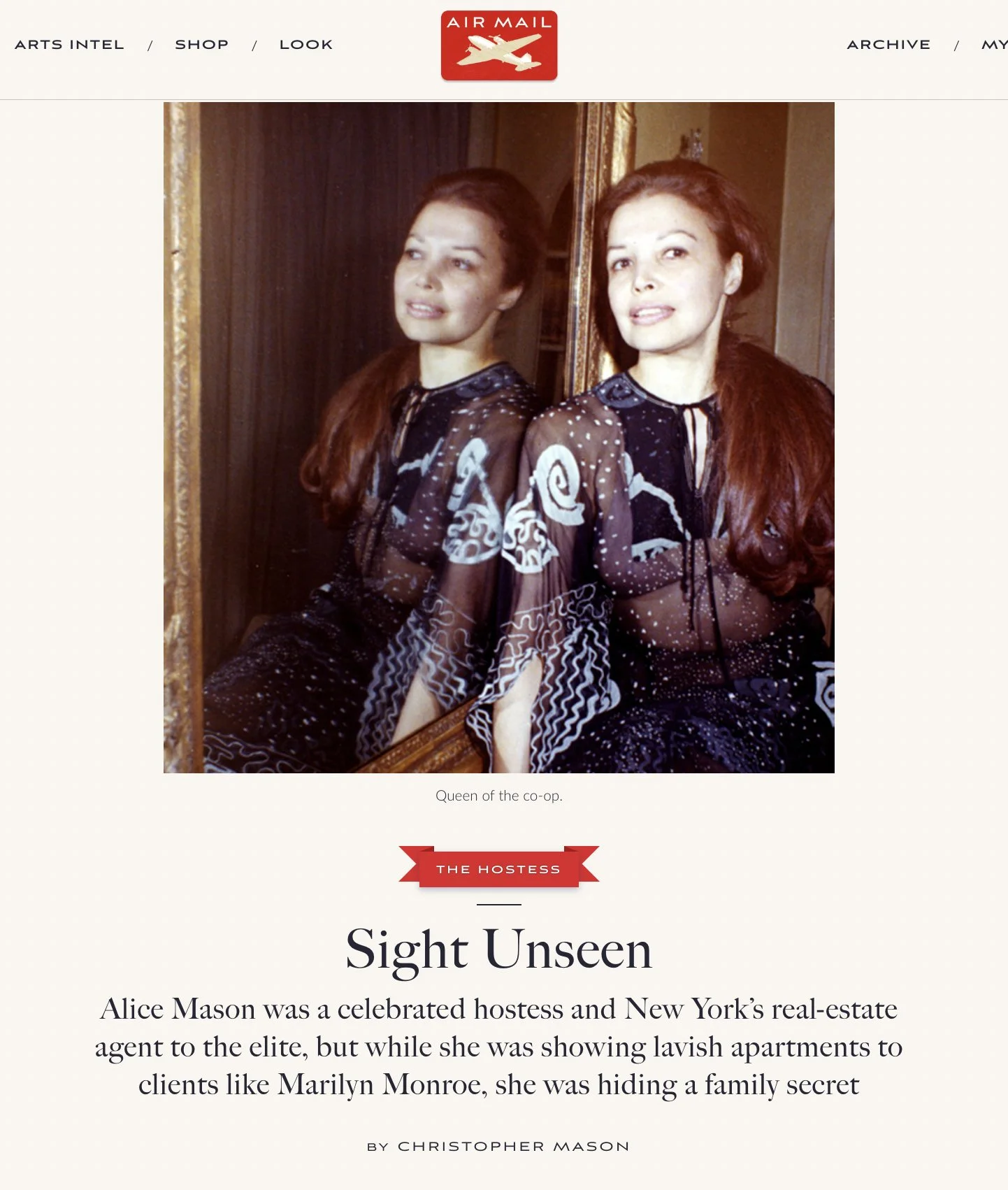 AirMail: Alice Mason, a celebrated hostess and realtor, hid a family ...