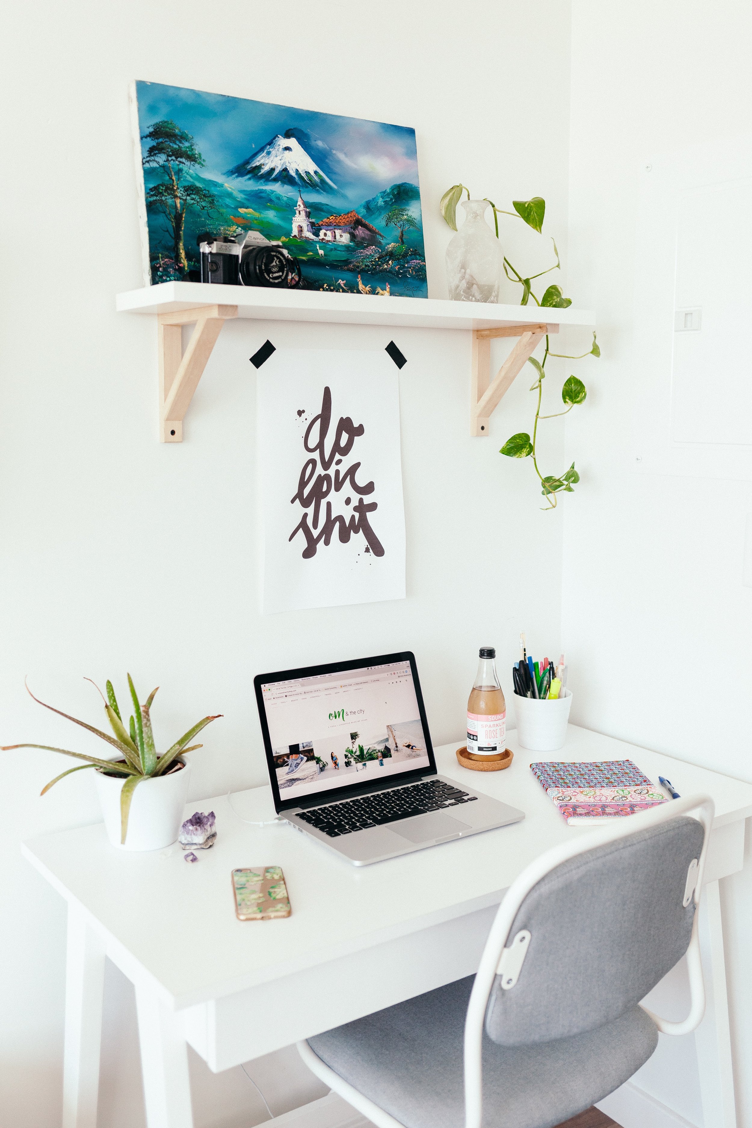 Home Tour: How to Create a Zen Work from Home Space — Jules Acree