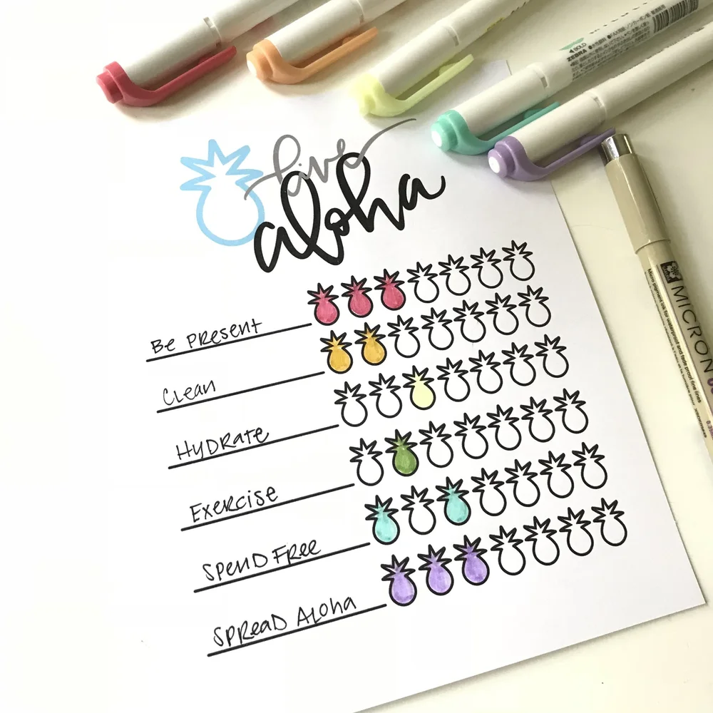 Free Printable Aloha Tracker — She Lives Aloha