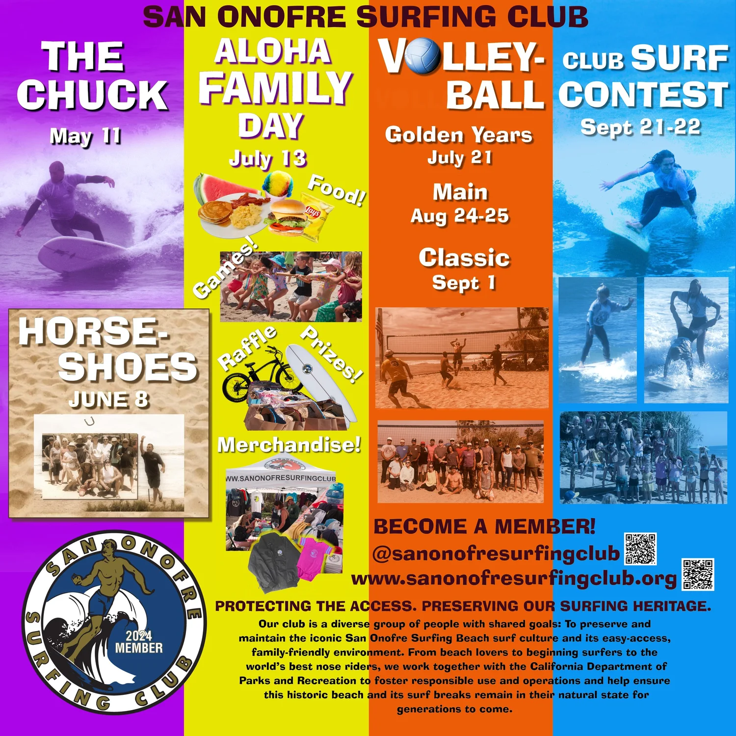 2024 EVENT LINE UP — San Onofre Surfing Club