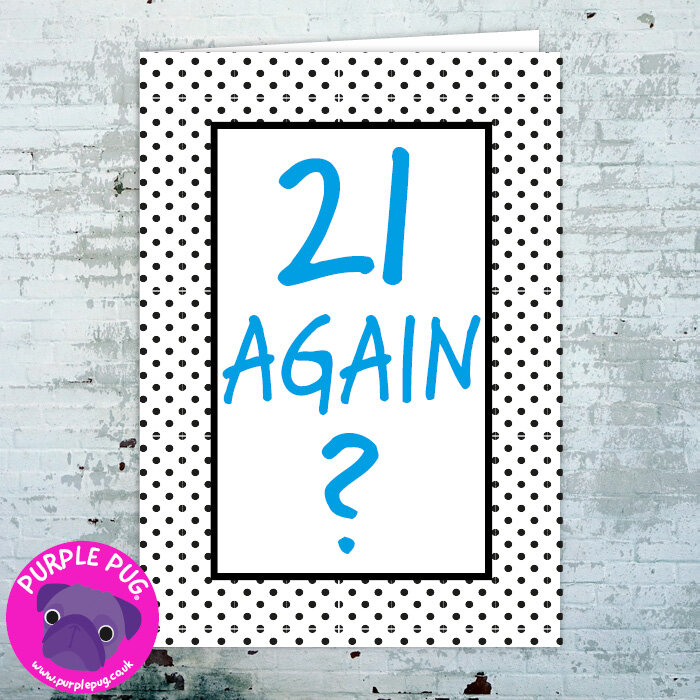 Keep Calm 21 Birthday Card