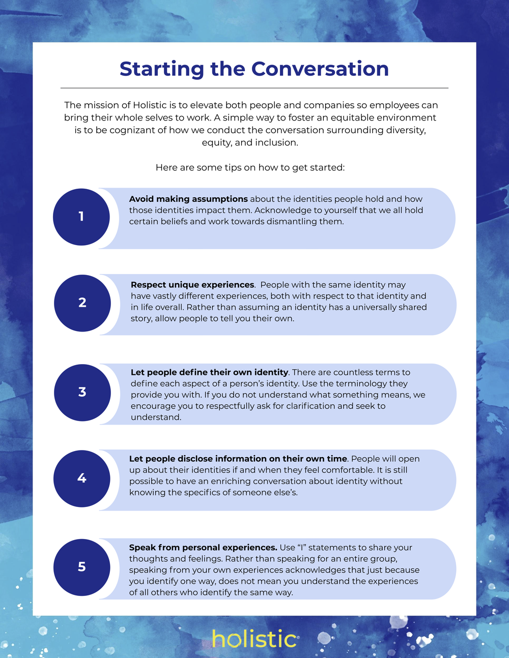 Free Resources — Holistic