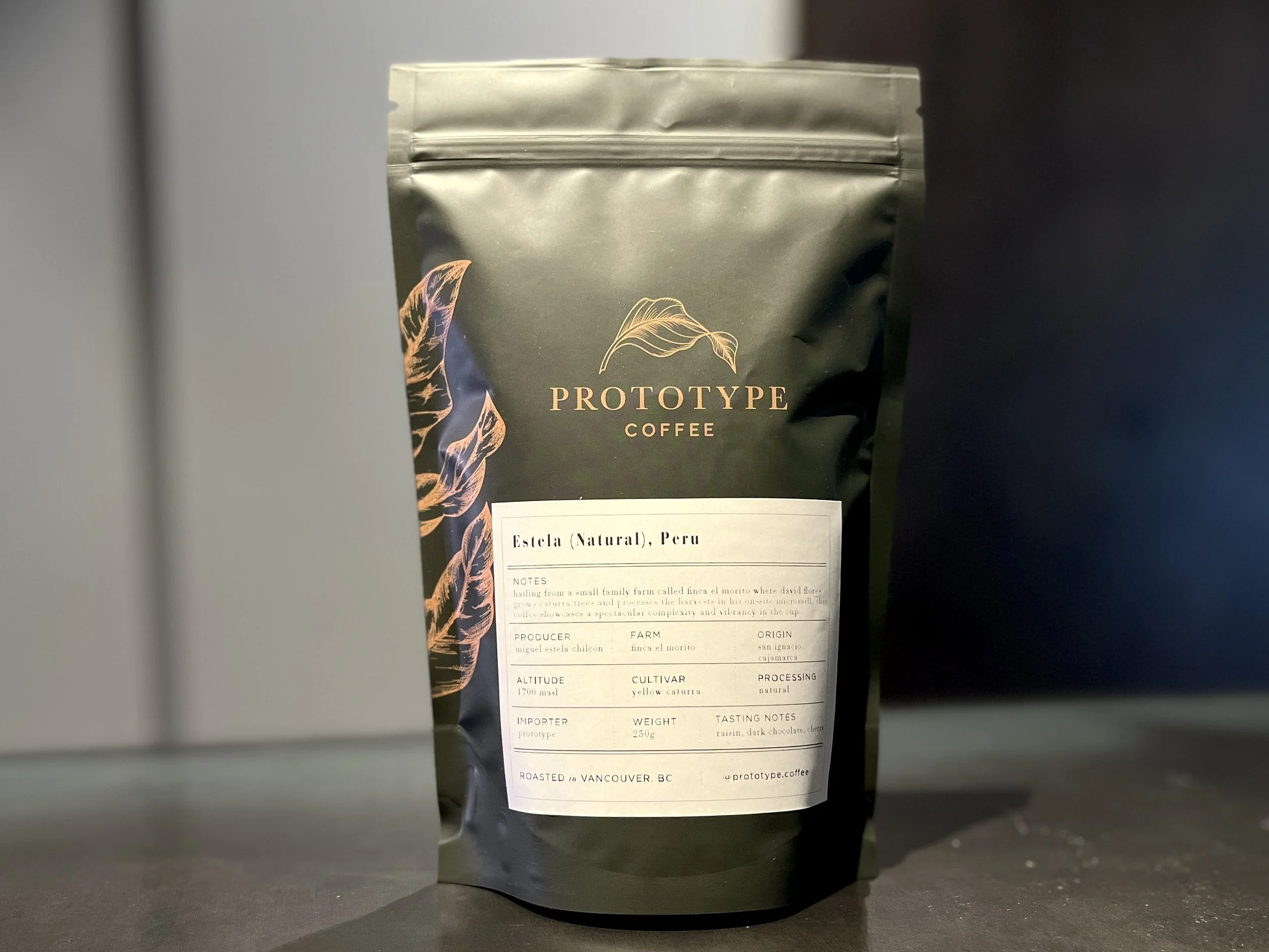 Roasted Coffee — Prototype