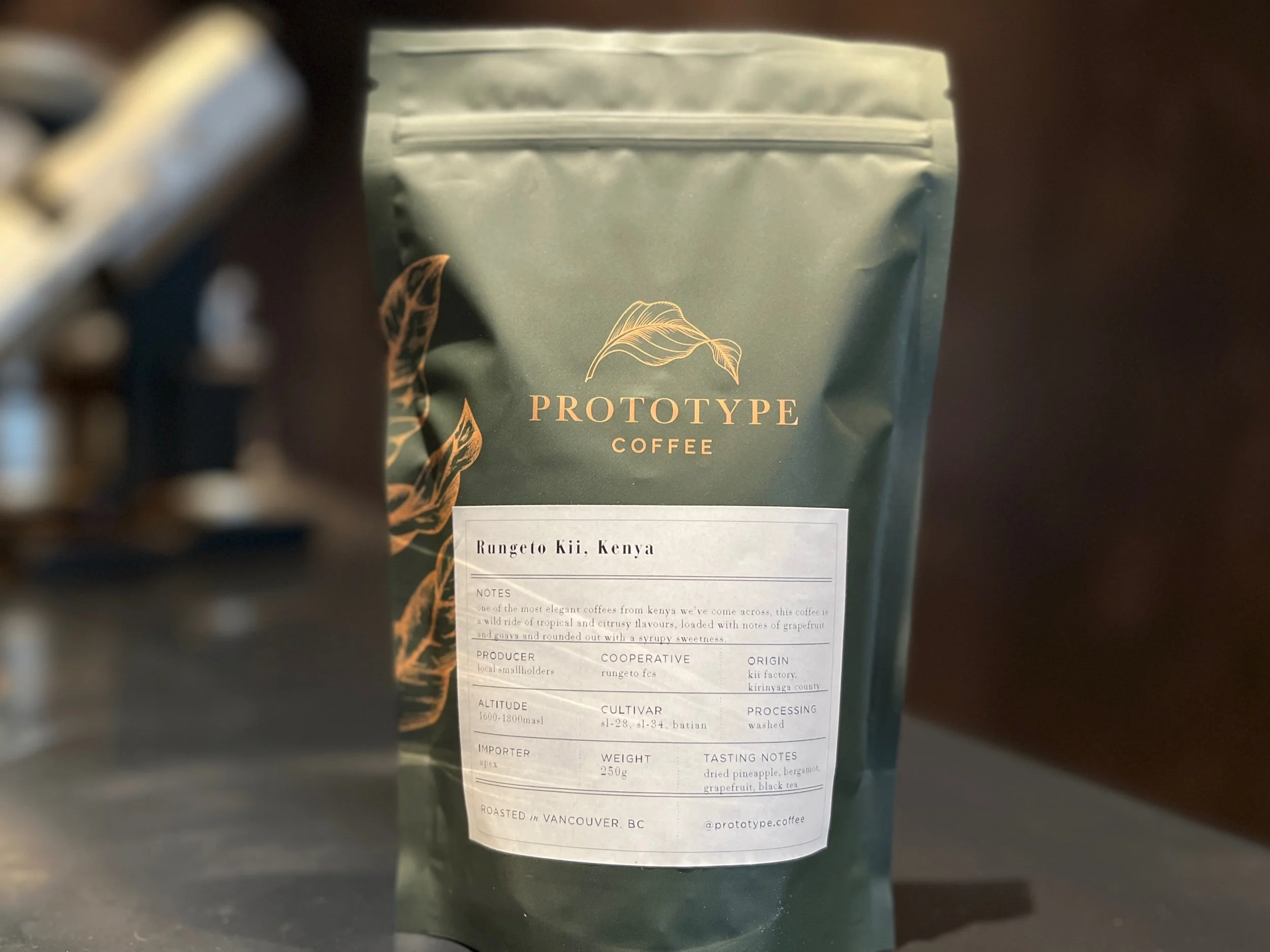 Roasted Coffee — Prototype