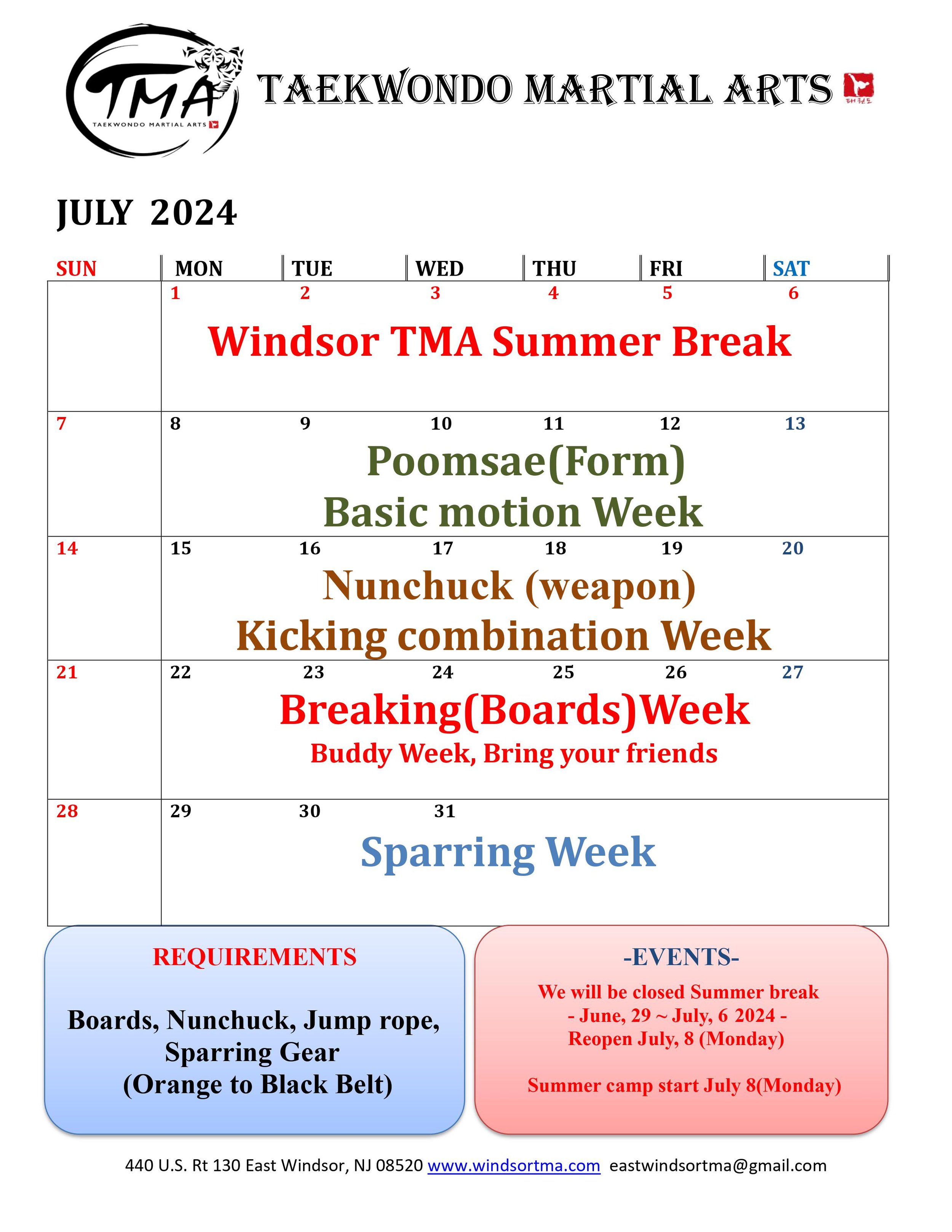 Schedule — WINDSOR TMA