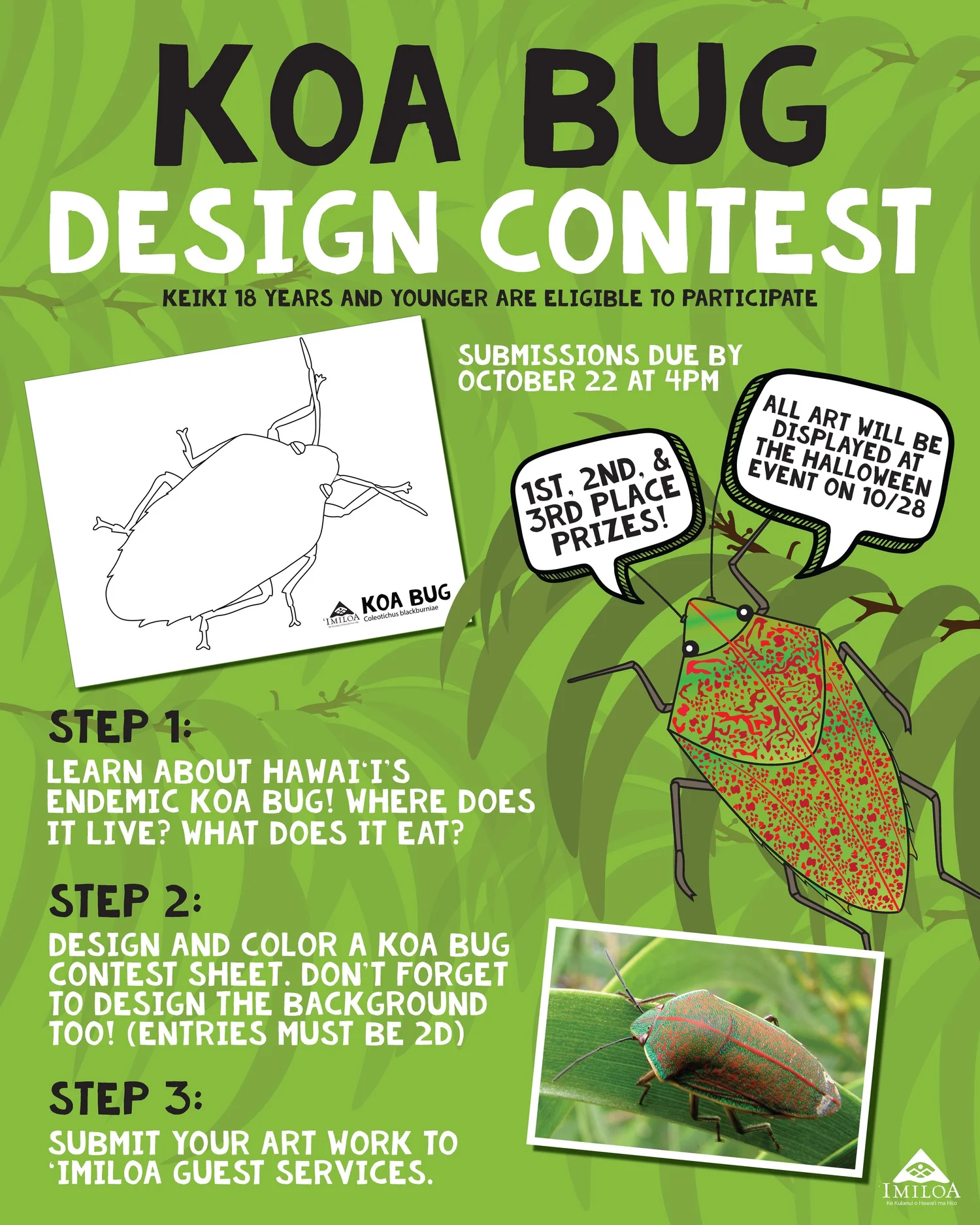 Koa Bug Design Contest — ʻImiloa Astronomy Center