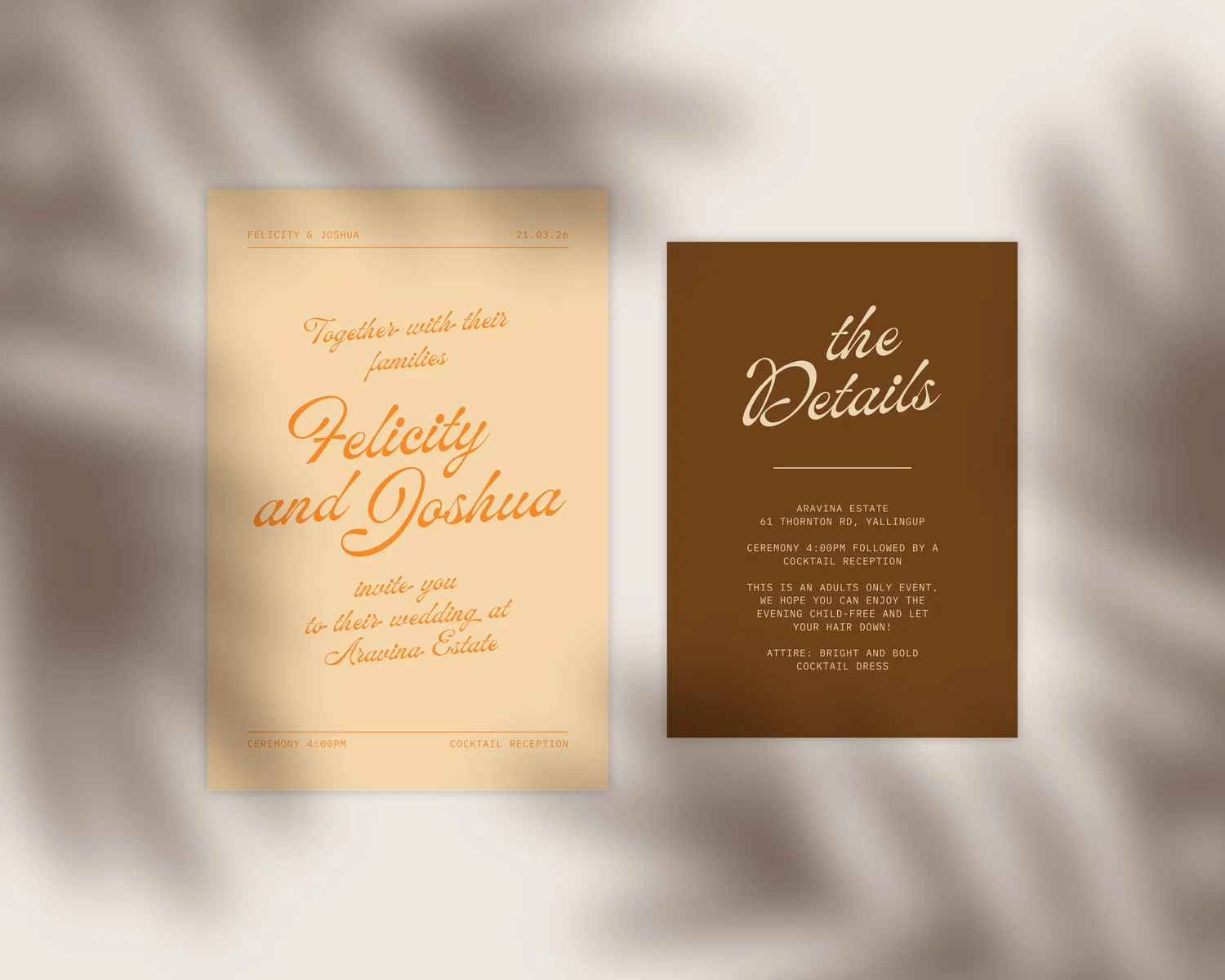 Wedding Invitation — Shop — Hooray Template Market