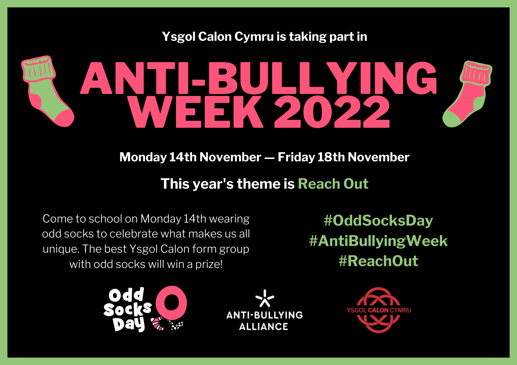 Anti-Bullying Week 2022 — Ysgol Calon Cymru