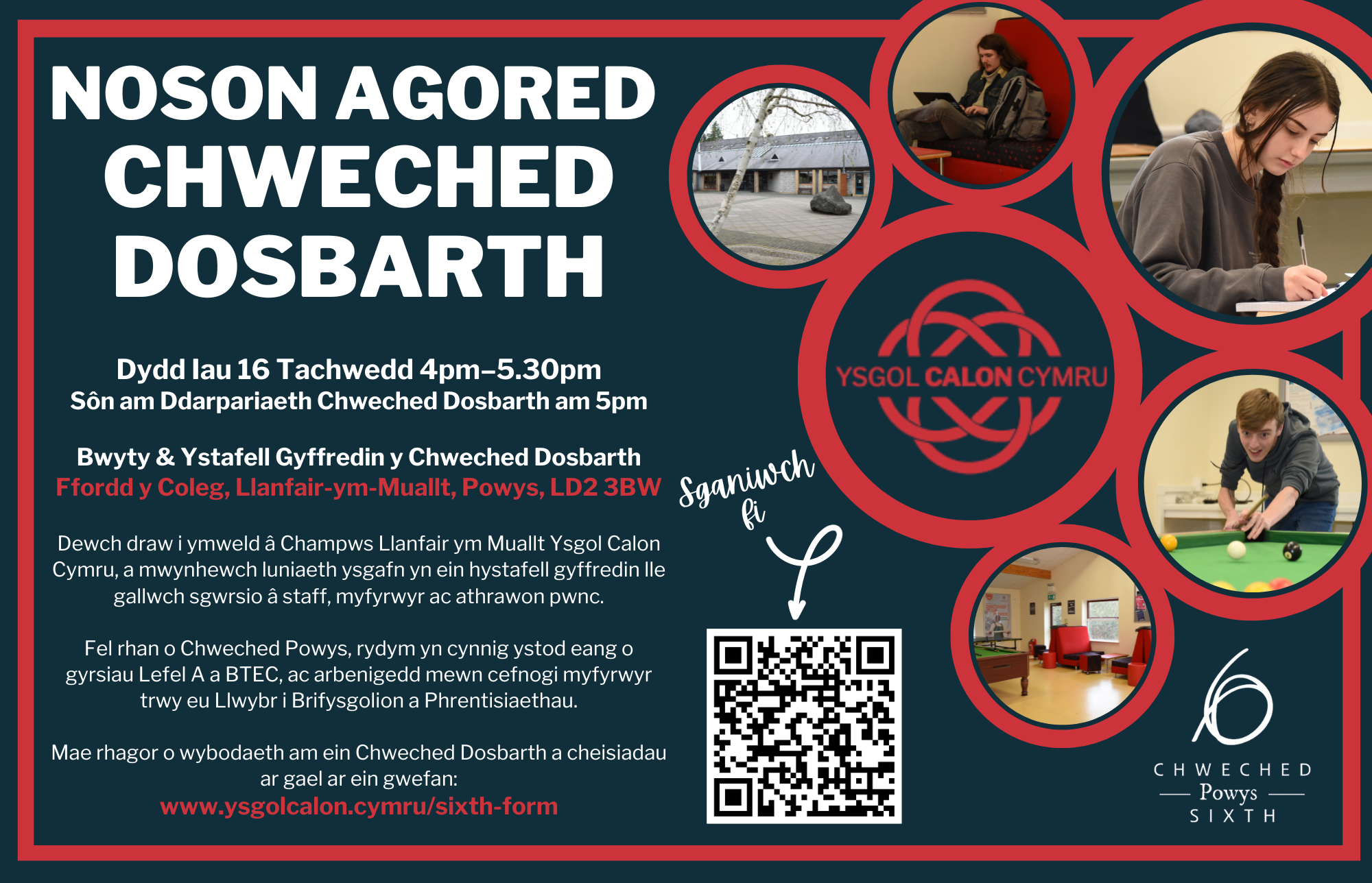 Sixth Form Open Evening / Noson Agored Chweched Dosbarth — Ysgol Calon ...