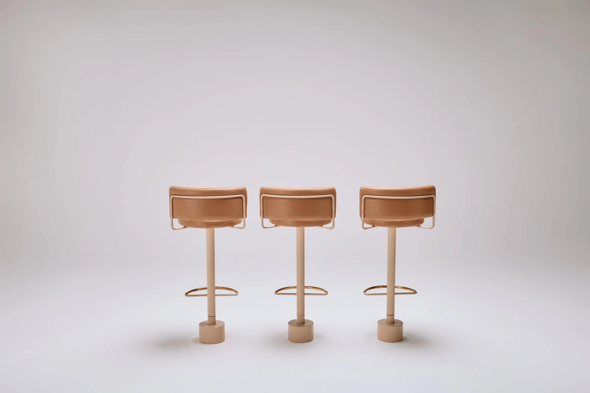 The Floor fixed & Pedestal swivel stool from Grazia & Co — GESTALT NEW YORK